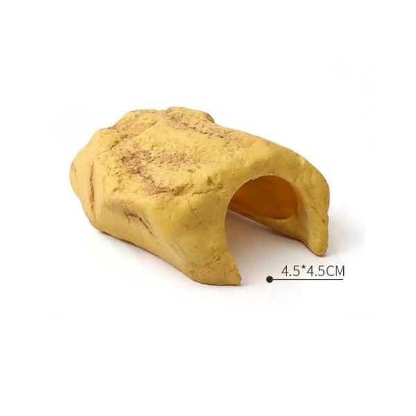 - 多機能な利用：- 素材：樹脂-サイズ：15cm*9.5cm*5.5cm- 隠れ家：リザード、ヤモリ、ヘビなどの爬虫類が安心して身を隠せるスペースを提供。- 休憩・脱皮場所：表面の粗い質感が脱皮を助け、また日向ぼっこや休息にも最適です。-...