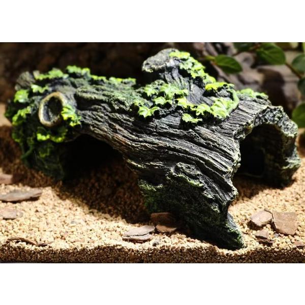 - 多機能な利用：- 素材：樹脂-サイズ：25cm*10.5cm*10cm- 隠れ家：リザード、ヤモリ、ヘビなどの爬虫類が安心して身を隠せるスペースを提供。- 休憩・脱皮場所：表面の粗い質感が脱皮を助け、また日向ぼっこや休息にも最適です。-...