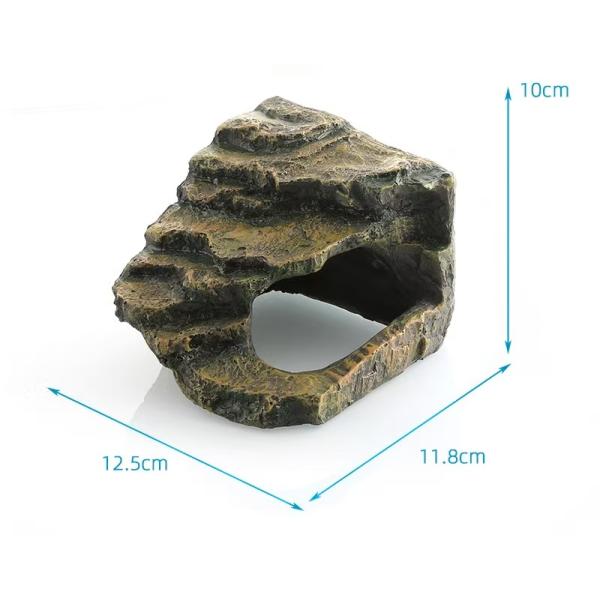 - 多機能な利用：- 素材：樹脂-サイズ：12.5cm*11.8cm*10cm-重さ：316g- 隠れ家：リザード、ヤモリ、ヘビなどの爬虫類が安心して身を隠せるスペースを提供。- 休憩・脱皮場所：表面の粗い質感が脱皮を助け、また日向ぼっこや...