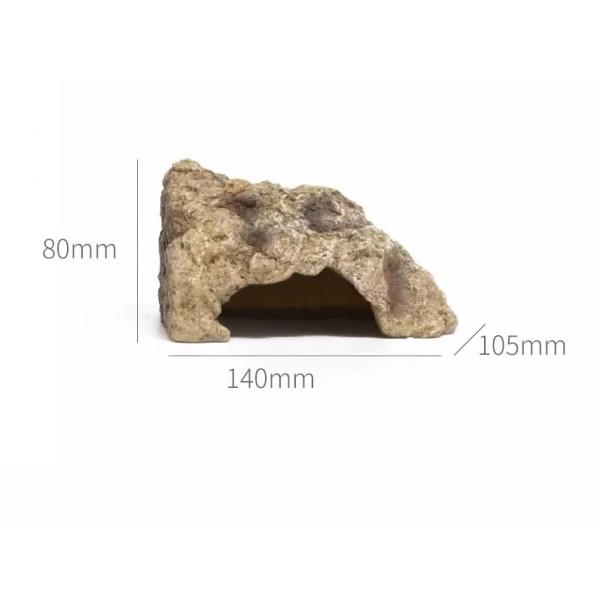 - 多機能な利用：- 素材：樹脂-サイズ：14cm*10.5cm*8cm- 隠れ家：リザード、ヤモリ、ヘビなどの爬虫類が安心して身を隠せるスペースを提供。- 休憩・脱皮場所：表面の粗い質感が脱皮を助け、また日向ぼっこや休息にも最適です。- ...