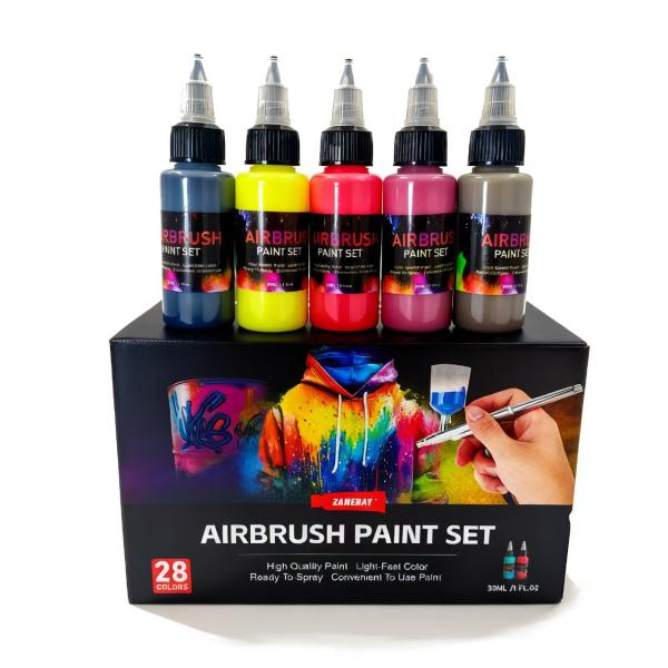 仕様 - 内容量：各30ml × 12色- 種類：アクリル系エアブラシ用絵の具- 特徴：速乾・高発色・多素材対応