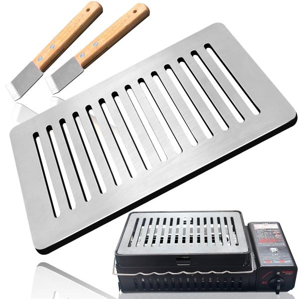 【ジャストフィット専用設計】炙りやシリーズ専用ステンレス鉄板です（282×182×6mm）。焼肉・BBQ・キャンプに最適！対象の炙りやシリーズ：炉ばた焼き器 炙りや (CB-ABR-1)、炙りや2（CB-ABR-2) 、炉ばた大将 炙家J ...
