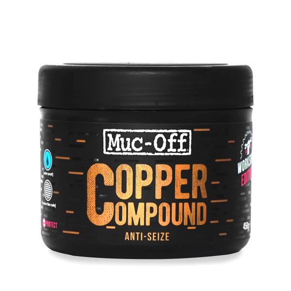 ブランド : MUC-OFF マックオフ商品名 : COPPER COMPOUND ANTI SEIZE　コッパー コンパウンド アンチシーズSPEC :内容量　450gJAN（UPC）5037835007008金属の電位差によって起こるか...