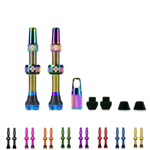ブランド : MUC-OFF マックオフ商品名 : TUBELESS VALVES 44MM FOR INSERT　チューブレス バルブ フォー インサートSPEC.素材 7075アルミニウム製取り付け 4mmアーレーンキーで素早くつけ外し...