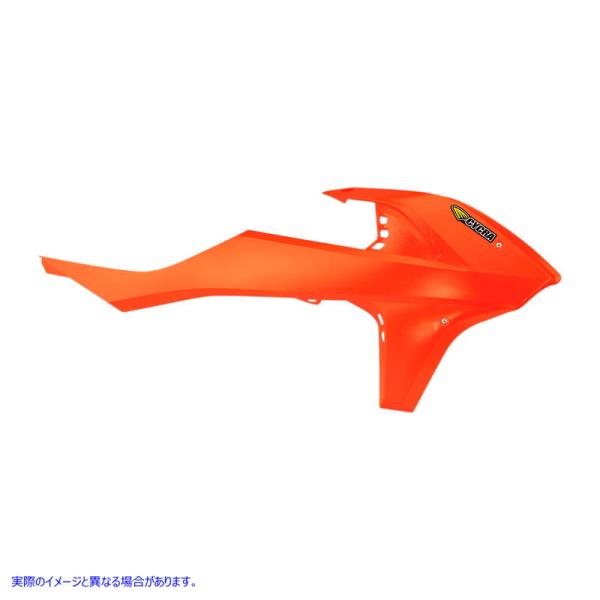 サイクラ 1CYC-1901-22  ドラッグスペシャリティーズ 0520-1775 05201775 Powerflow Intake Radiator Shrouds PowerFlow Shrouds - Orange  CYCRA