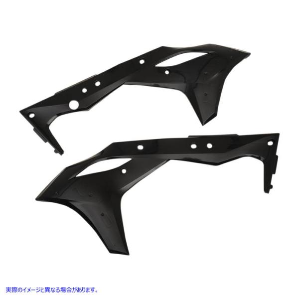 サイクラ 1CYC-1868-12  ドラッグスペシャリティーズ 0520-1869 05201869 Powerflow Intake Radiator Shrouds PowerFlow Shrouds - Black  CYCRA