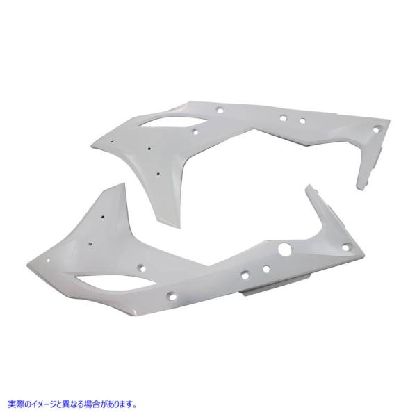 サイクラ 1CYC-1868-42  ドラッグスペシャリティーズ 0520-1870 05201870 Powerflow Intake Radiator Shrouds PowerFlow Shrouds - White  CYCRA