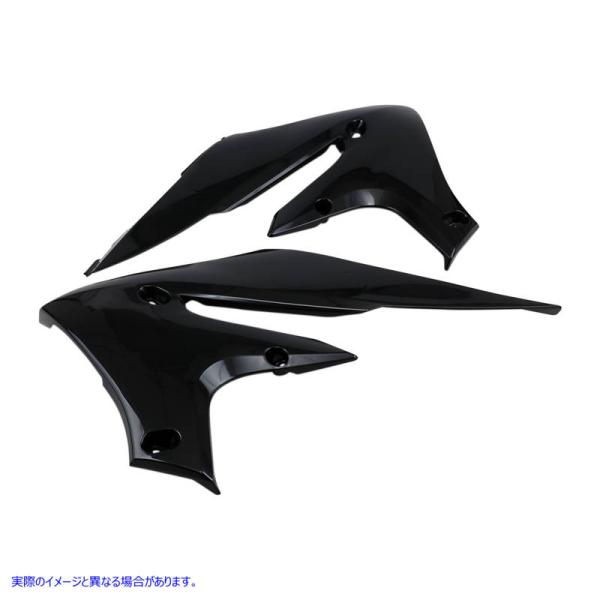 サイクラ 1CYC-1784-12  ドラッグスペシャリティーズ 0520-2727 05202727 Powerflow Intake Radiator Shrouds PowerFlow Shrouds - Black  CYCRA