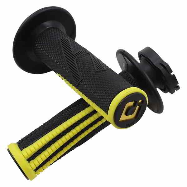 オーディーアイ H36EPBY  ドラッグスペシャリティーズ 0601-5604 06015604 Emig Pro V2 Lock-On Grips Emig Pro V2 Lock-On Grips - Black/Yellow  ODI