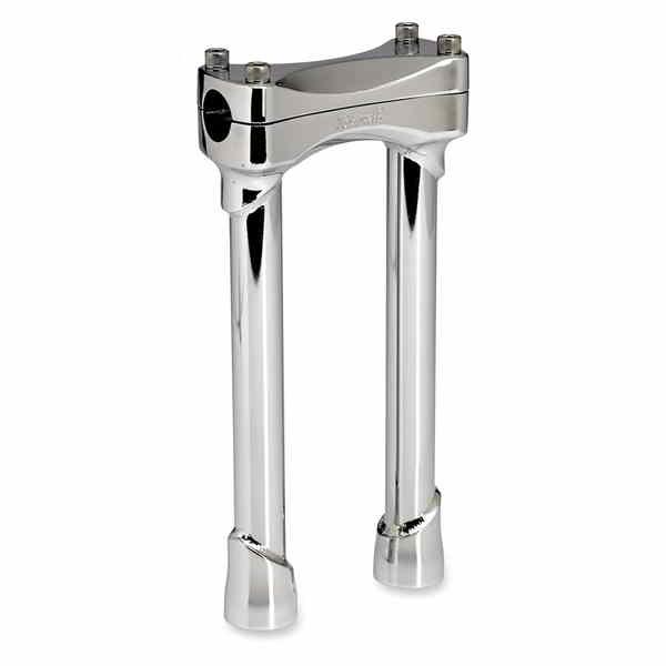 ビルトウェル 6403-105-10  ドラッグスペシャリティーズ 0602-0663 06020663 Murdock Handlebar Riser Risers - Murdock - 10" - Chrome  BILTWELL