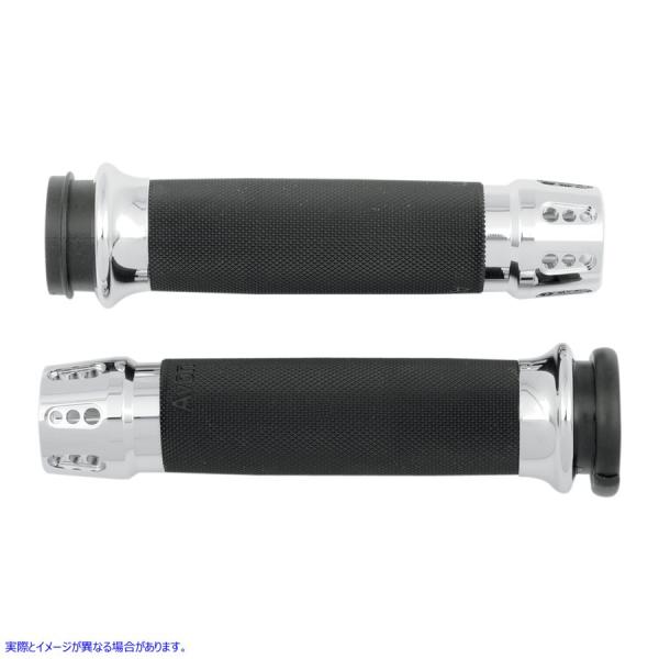 エイボングリップ CC-85-CH-FL-GAT  ドラッグスペシャリティーズ 0630-1175 06301175 Gatlin Custom Grips Chrome Gatlin Custom Grips for TBW  AVON ...