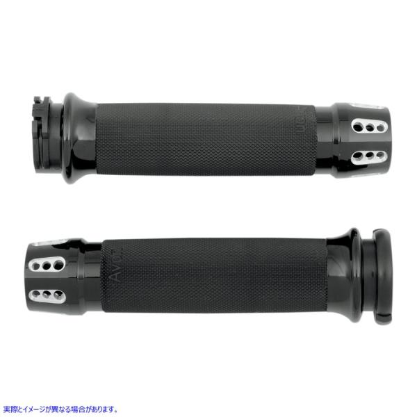 エイボングリップ CC-86-ANO-GAT  ドラッグスペシャリティーズ 0630-1176 06301176 Gatlin Custom Grips Black Gatlin Custom Grips  AVON GRIPS