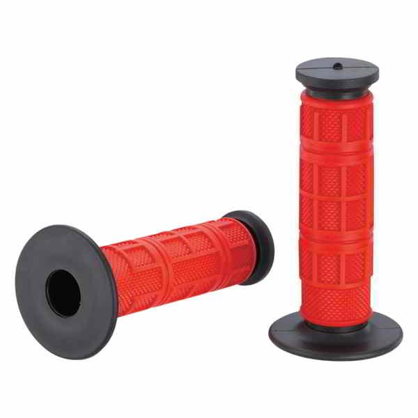 ムース・オフロード MG-11-RBM  ドラッグスペシャリティーズ 0630-1836 06301836 Qualifier Grips Grips - Qualifier - Full Waffle - Red ONLY FOR TWI...