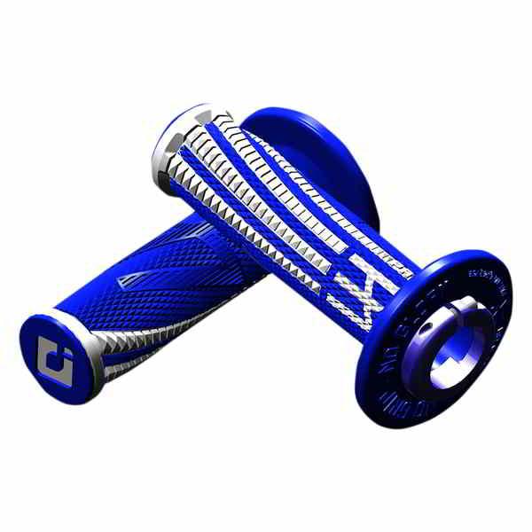 オーディーアイ H36EPUW  ドラッグスペシャリティーズ 0630-2268 06302268 Emig Pro V2 Lock-On Grips Emig Pro V2 Lock-On Grips - Blue/White  ODI