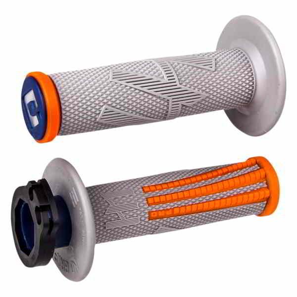 オーディーアイ H36EPGO  ドラッグスペシャリティーズ 0630-2644 06302644 Emig Pro V2 Lock-On Grips Emig Pro V2 Lock-On Grips - Gray/Orange  ODI