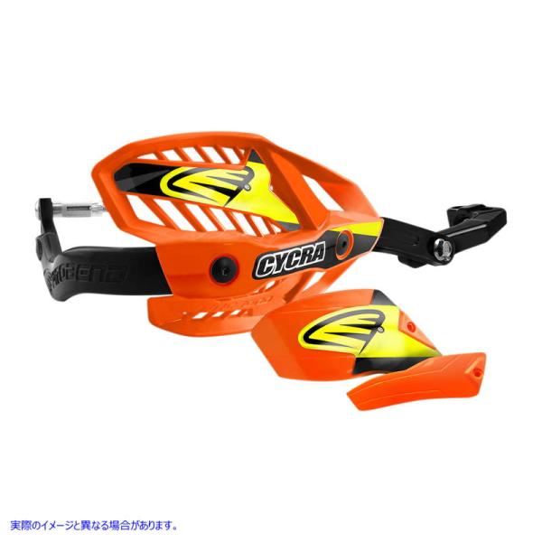 サイクラ 1CYC-7505-22HCM  ドラッグスペシャリティーズ 0635-1527 06351527 Ultra Probend HCM Handguards Handguards - HCM - 7/8" - Orange  CYCRA