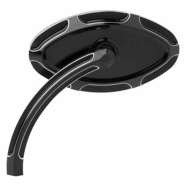 アレンネス 13-130 06400755 0640-0755 ミラー - ベベル - サイドビュー - ショート - キャットアイ - ブラック - 左 ミラー - 面取り加工 - サイドビュー - ショート - キャッツアイ - ブラッ...
