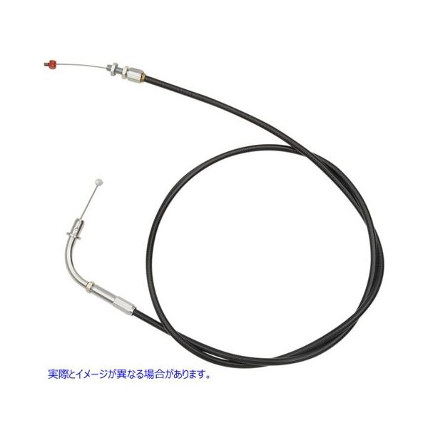 バーネット 101-85-30003  ドラッグスペシャリティーズ 0650-1540 06501540 STAINLESS STEEL CABLES CABLE THROTTLE VIC BLK  BARNETT