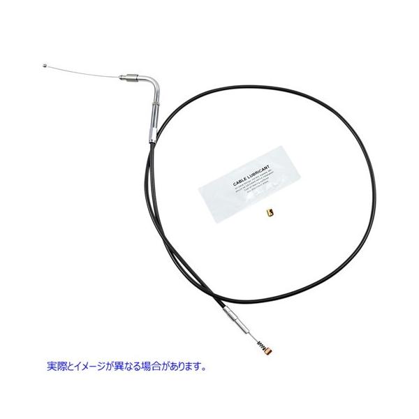 バーネット 101304003806  ドラッグスペシャリティーズ 0651-0500 06510500 BLACK VINYL THROTTLE AND IDLE CABLES CABLE IDLE 56355-96A+6  BARNETT