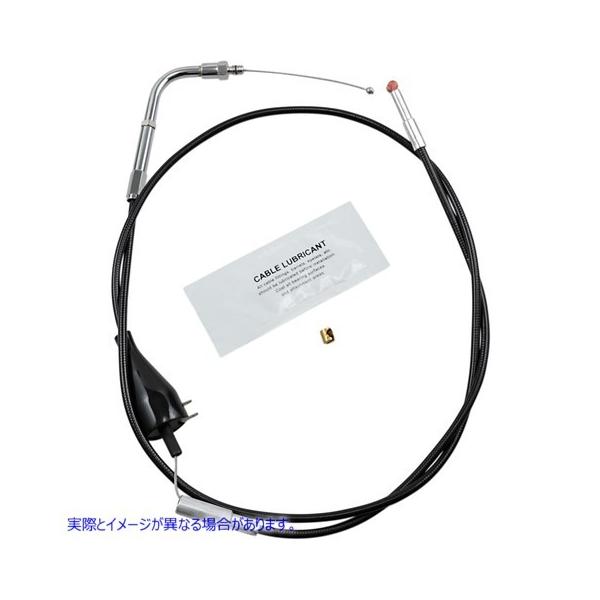 バーネット 1013041003  ドラッグスペシャリティーズ 0651-0505 06510505 BLACK VINYL THROTTLE AND IDLE CABLES CABLE IDLE 56351-90  BARNETT