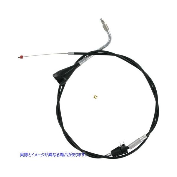 バーネット 101304100406  ドラッグスペシャリティーズ 0651-0510 06510510 BLACK VINYL THROTTLE AND IDLE CABLES CABLE IDLE 56358-96+6  BARNETT