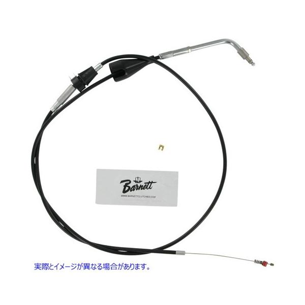 バーネット 101304103506  ドラッグスペシャリティーズ 0651-0512 06510512 BLACK VINYL THROTTLE AND IDLE CABLES CABLE IDLE 56358-02+6  BARNETT
