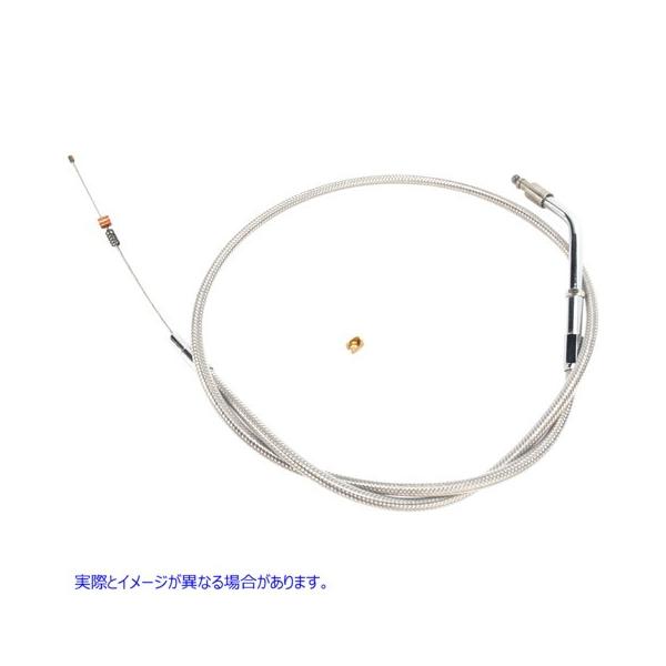 バーネット 1023040022  ドラッグスペシャリティーズ 0651-0513 06510513 STAINLESS STEEL THROTTLE AND IDLE CABLES CABLE IDLE 56435-00SC  BARNETT