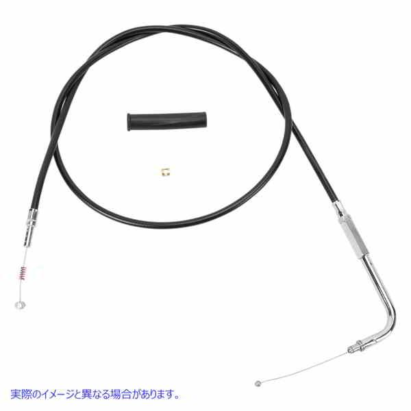 ドラッグスペシャリティーズ 0651-0619  ドラッグスペシャリティーズ 0651-0619 06510619 Black Vinyl Cable Idle Cable - 50" - Vinyl  DRAG SPECIALTIES