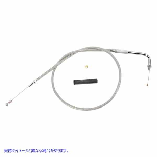 ドラッグスペシャリティーズ  06510620 0651-0620 アイドルケーブル - 50インチ - 編組 ステンレス編組アイドルケーブル - 50インチ Stainless Braided Idle Cable Stainless B...