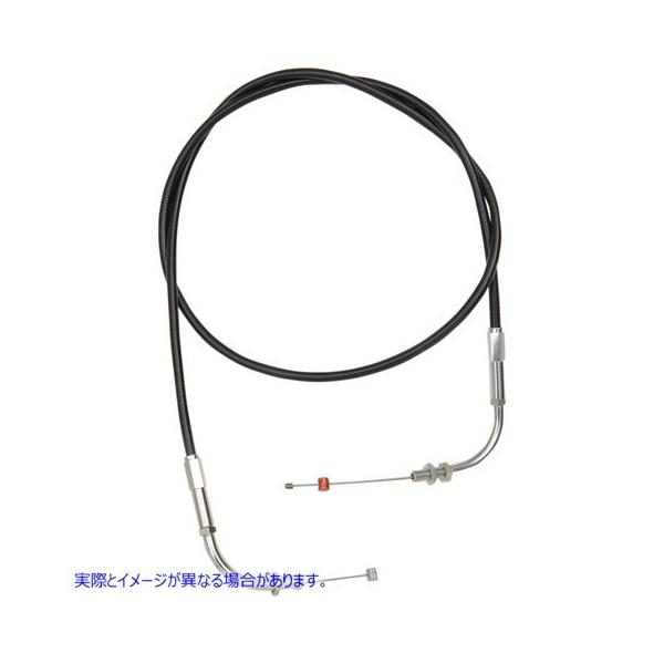 バーネット 101-85-40003  ドラッグスペシャリティーズ 0651-0800 06510800 STAINLESS STEEL CABLES CABLE IDLE VIC BLK ACTUALLY THROTTLE PUSH BA...