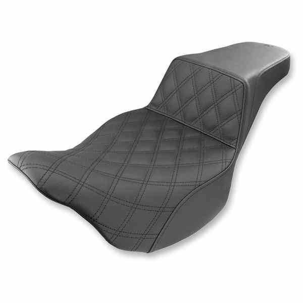 サドルマン 808-07B-172  ドラッグスペシャリティーズ 0801-1050 08011050 Step-Up Seat ― Front Lattice Stitch Step-Up Seat - Front Lattice Sti...