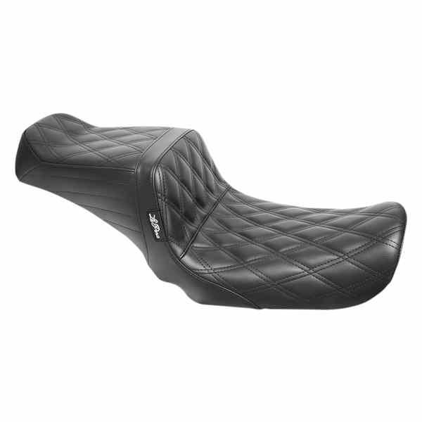 ラペラ LK-581DD  ドラッグスペシャリティーズ 0803-0643 08030643 Tailwhip Seat Tailwhip Seat - Double Diamond - Black - FXD '06-'17  LE PERA