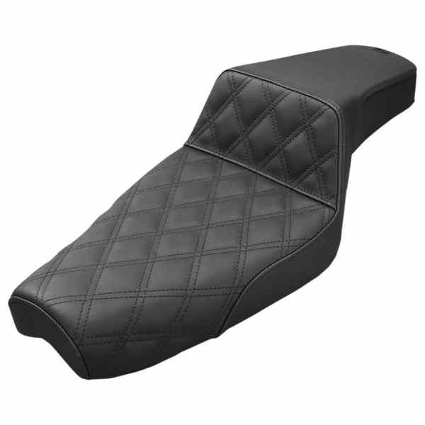 サドルマン 879-03-172  ドラッグスペシャリティーズ 0804-0713 08040713 Step-Up Seat ― Front Lattice Stitch Step-Up Seat - Front Lattice Stit...
