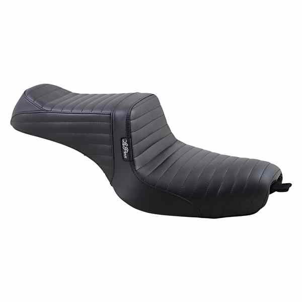 ラペラ LK-586PT  ドラッグスペシャリティーズ 0804-0770 08040770 Tailwhip Seat Tailwhip Seat - Pleated - Black - XL '10-'22  LE PERA