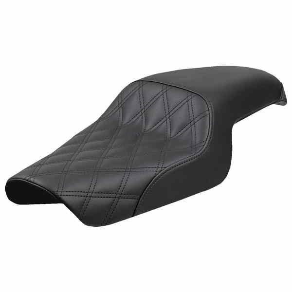 サドルマン 821-36-149  ドラッグスペシャリティーズ 0804-0827 08040827 Profiler? Seat Profiler? Seat - XL - Lattice Stitch - Black - Sportst...
