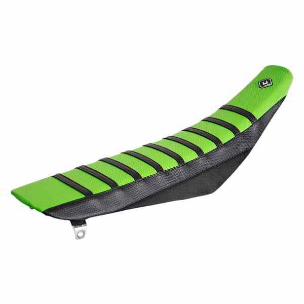 フルー・デザイン 25500  ドラッグスペシャリティーズ 0821-1821 08211821 Pro Rib Seat Cover Pro Rib Seat Cover - Green/Black - KX 125/250 '03-'0...