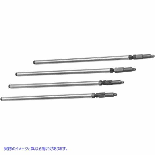 エスアンドエス サイクル 930-0051  ドラッグスペシャリティーズ 0928-0049 09280049 Adjustable Chromoly Pushrod Set Adjustable Pushrods  S&amp;S CYCLE