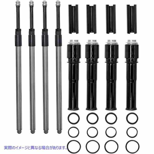 エスアンドエス サイクル 930-0143  ドラッグスペシャリティーズ 0928-0097 09280097 Quickee Pushrods Quickee Pushrods - Black - Twin Cam NO TAPPET B...