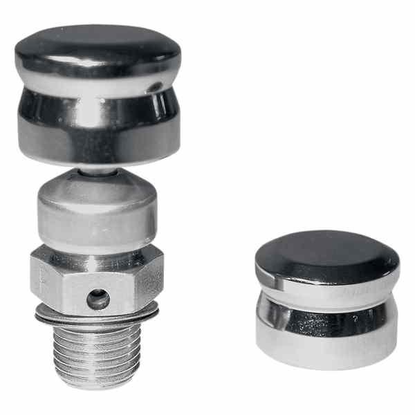 ドラッグスペシャリティーズ 0950-0101  ドラッグスペシャリティーズ 0950-0101 09500101 Compression Release Caps Compression Release Cap - Chrome  DRA...