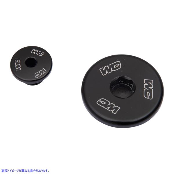 ワークスコネクション 24-622  ドラッグスペシャリティーズ 0950-0905 09500905 Engine Plug Engine Plug - Black  WORKS CONNECTION