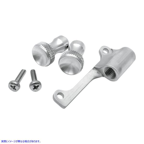 トッズサイクル TMK-2  ドラッグスペシャリティーズ 1050-0184 10500184 Mikuni Enrichener Cable Relocation Bracket Kit with Knobs Mikuni Choke B...