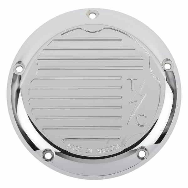 スラッシン サプライ TSC-3017-3  ドラッグスペシャリティーズ 1107-0695 11070695 Classic Derby Cover Derby Cover - Finned - Chrome - M8 Does not ...