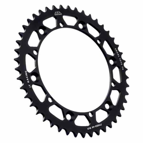 ジェイティー・スプロケット JTA853.46BLK  ドラッグスペシャリティーズ 1211-2604 12112604 RaceLite Aluminum Rear Sprocket Rear Sprocket - Black - 46 ...