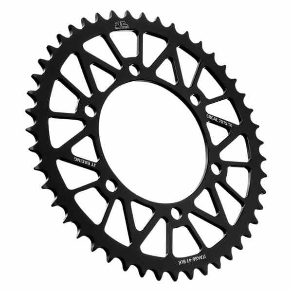 ジェイティー・スプロケット JTA486.47BLK  ドラッグスペシャリティーズ 1211-2667 12112667 RaceLite Aluminum Rear Sprocket Rear Sprocket - Kawasaki/Ya...
