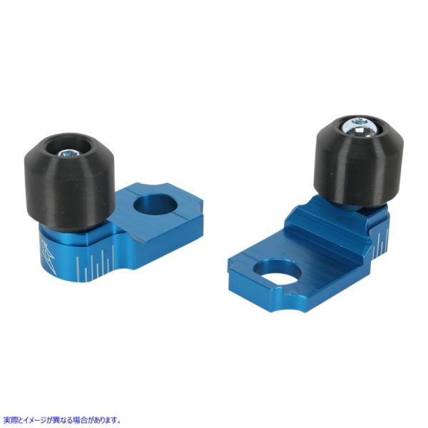 ドリブンレーシング DRAX-105-BL  ドラッグスペシャリティーズ 1231-0250 12310250 Axle Block Sliders Axle Block Sliders - Kawasaki ZX-10R - Blue  ...