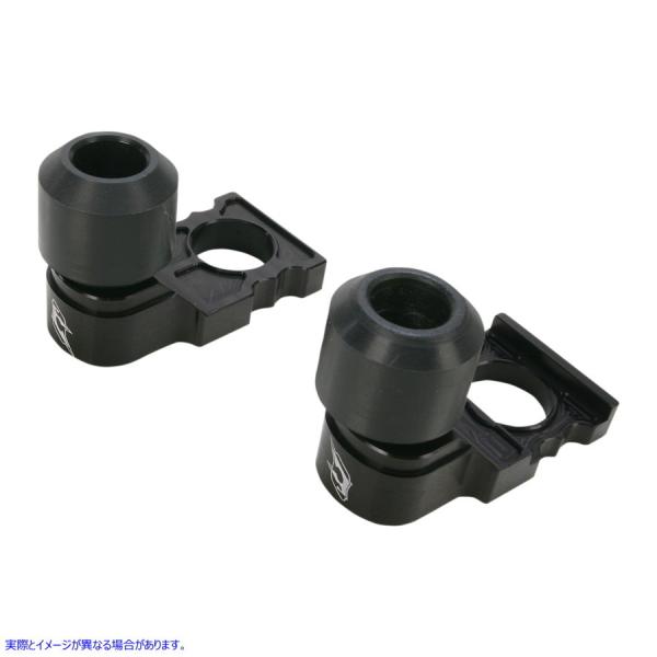 ドリブンレーシング DRAX-110-BK  ドラッグスペシャリティーズ 1231-0435 12310435 Axle Block Sliders Axle Block Sliders - Kawasaki - Black  DRIVEN...