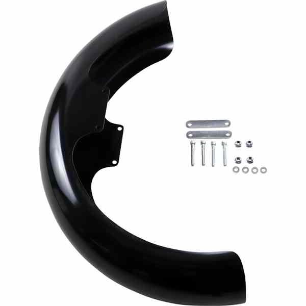 クロックワークス KWF-02-0517  ドラッグスペシャリティーズ 1401-0671 14010671 Hugger Series Front Fender Front Fender - Wrapper - Black - 19"  ...