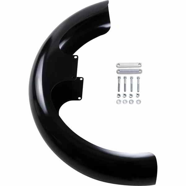 クロックワークス KWF-02-0518  ドラッグスペシャリティーズ 1401-0672 14010672 Hugger Series Front Fender Front Fender - Wrapper - Black - 21"  ...