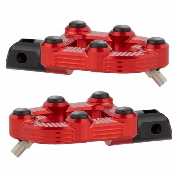アレンネス 07-946  ドラッグスペシャリティーズ 1620-1963 16201963 MX Footpegs MX Footepgs - Driver - Red  ARLEN NESS