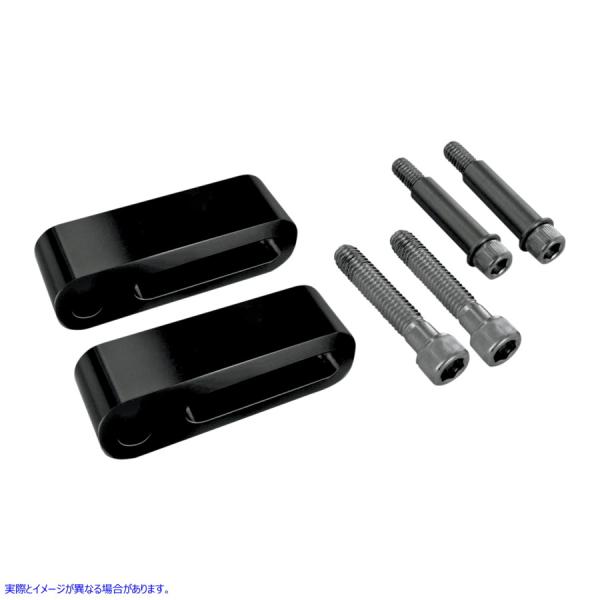 ピンゲル 62148  ドラッグスペシャリティーズ 1621-0240 16210240 Passenger Floorboard Extenders Floorboards Extenders - Black  PINGEL
